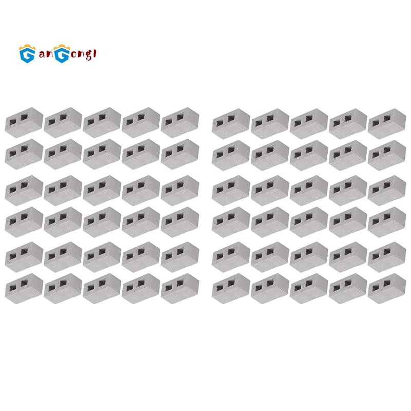 60 Packs Cinder Blocks 1/12 Scale Mini Bricks Concrete Miniature Bricks ...