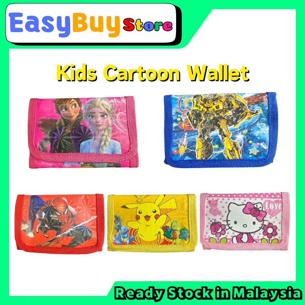 Ready Stock !!! Boy Girl Cartoon Kid Wallet Children Foldable Coin ...