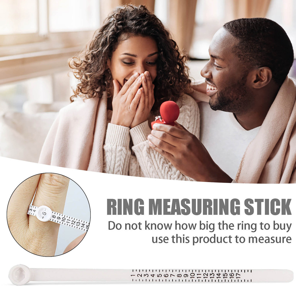 1 PC Finger Size Measure Tool Ring Sizing Circumference Screening Sizer ...