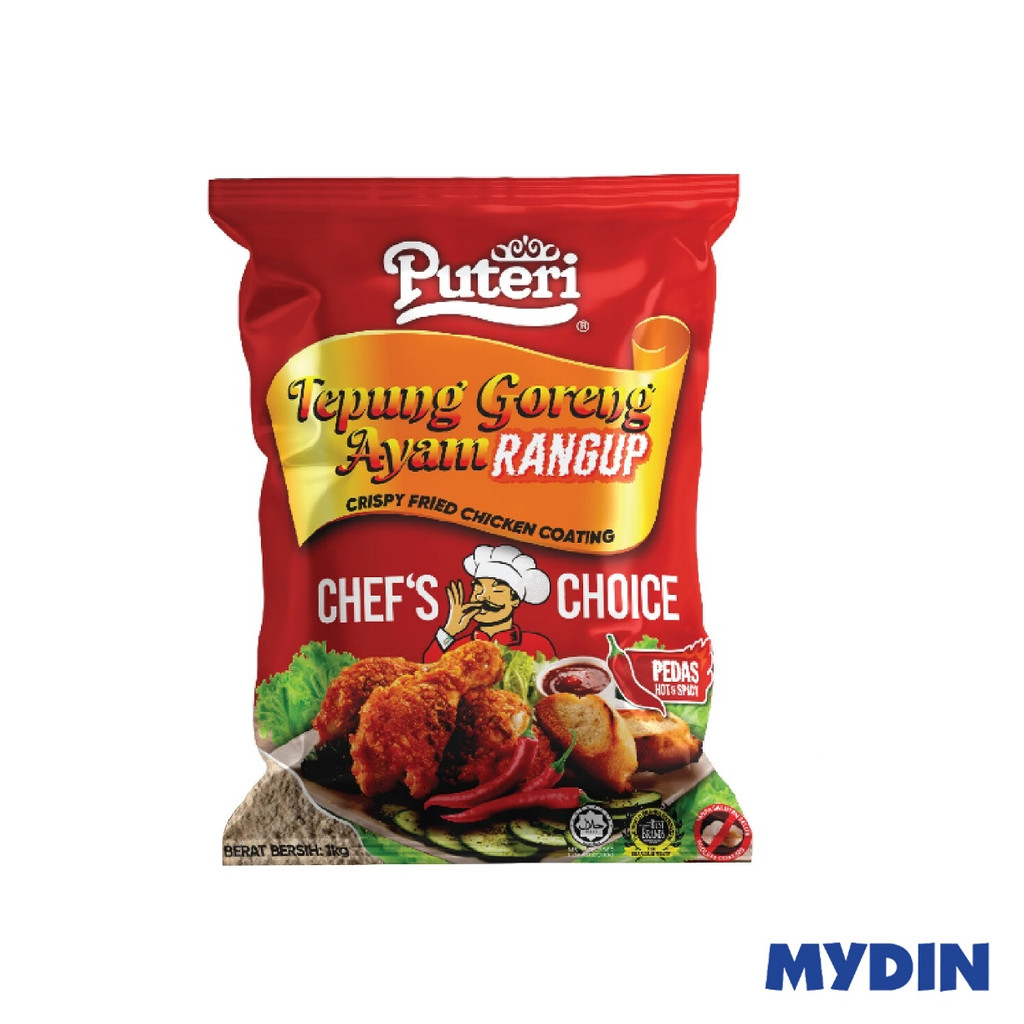 Puteri Crispy Fried Chicken Coating Hot & Spicy (1kg) | Shopee Malaysia