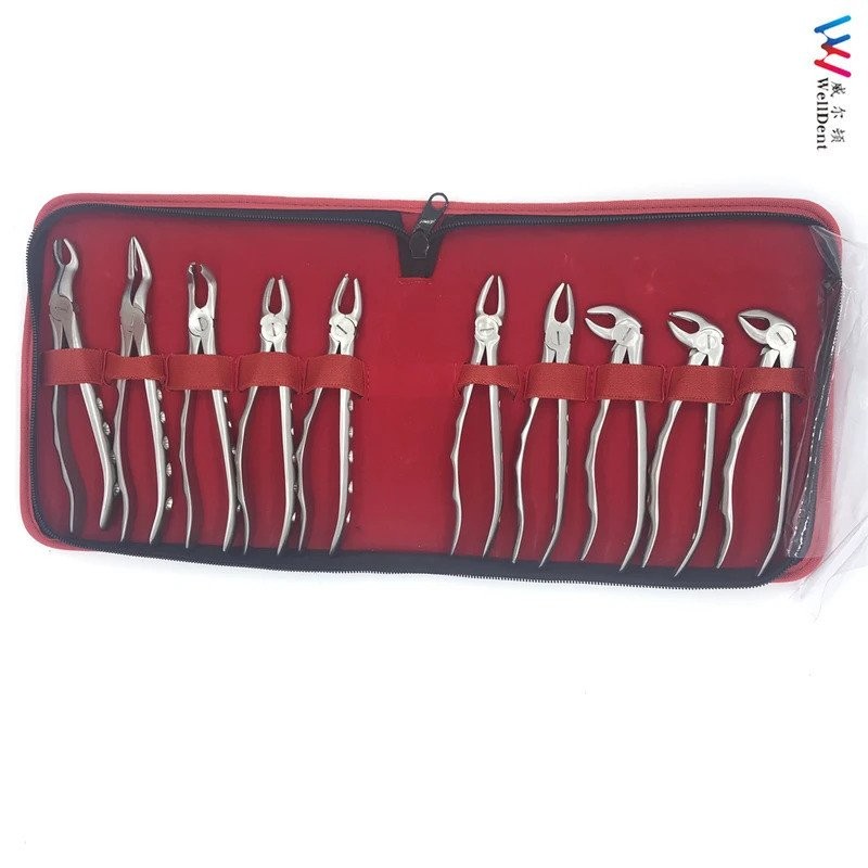 10pcs/set Dental Extraction Forceps Pliers Orthodontic Adult Tooth ...