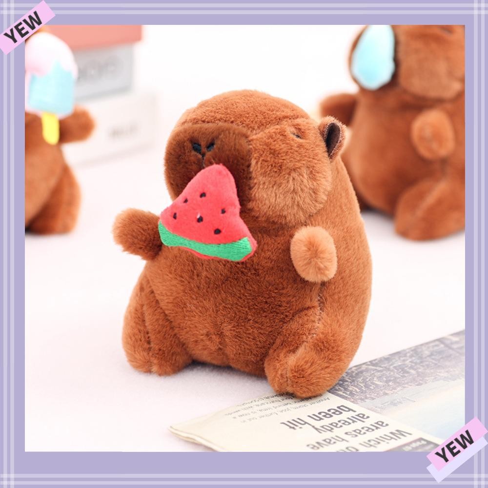 YYE Plush Capybara Keychain, Snot-Pulling Stuffed Animals Simulation ...