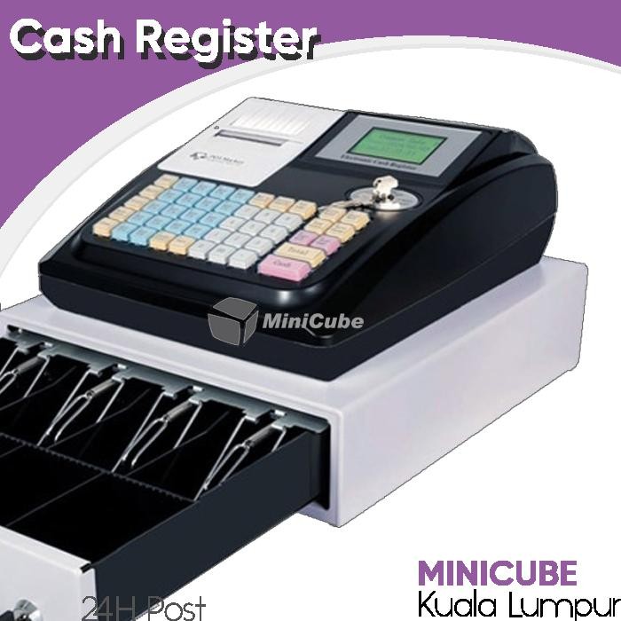 Electronic Cash Register with Drawer Mesin Cashier Machine Key | Shopee ...