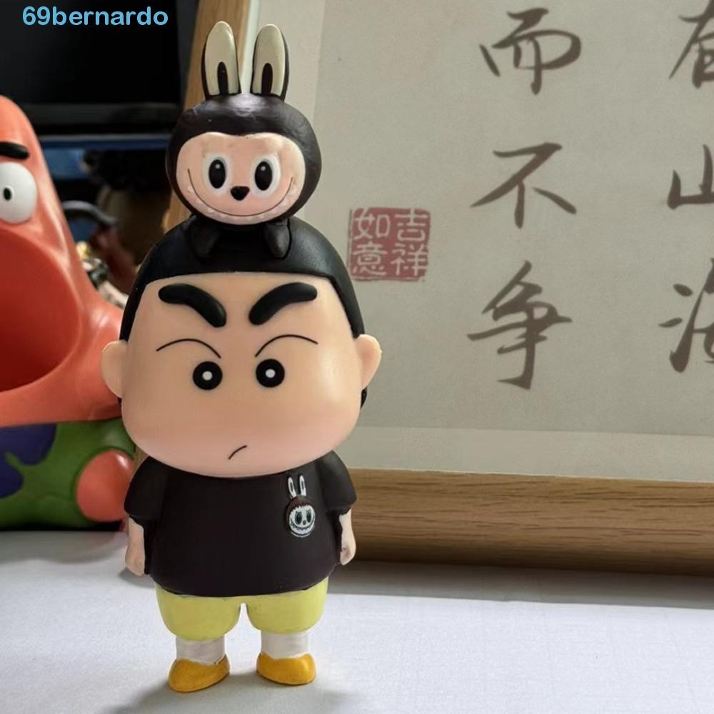 BERNARDO Crayon Shin-Chan Labubu Model, Desk Decor PVC Doll Labubu ...