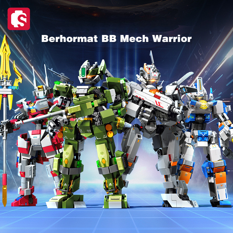 Sembo BLOCK Fighter Mecha Warrior Transforming Robot Model Children's ...