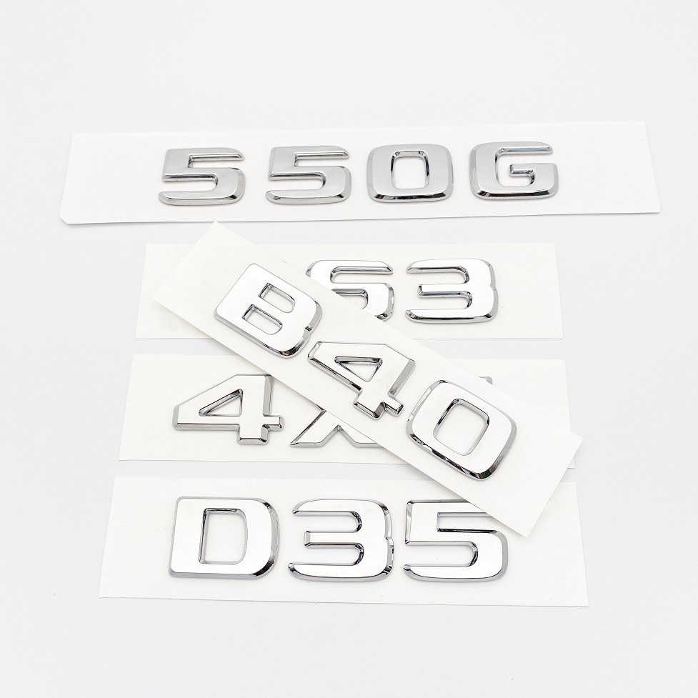 Chrome Silver Letters 550G 4X4 850 550 D35 B40 D6S B63 Emblem for ...