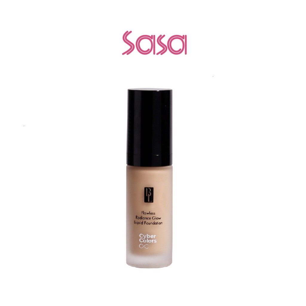 CYBER COLORS : Black Label Flawless Radiance Glow Liquid Foundation Spf 50+ Pa++++ | Shopee Malaysia