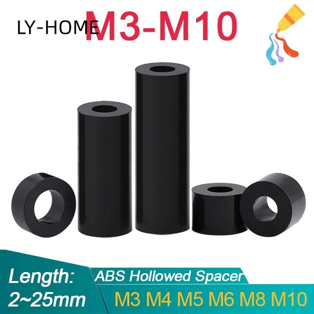 LY-HOME 10Pcs/Pack ABS Spacer, Non-Threaded PCB Board Support Hollow ...