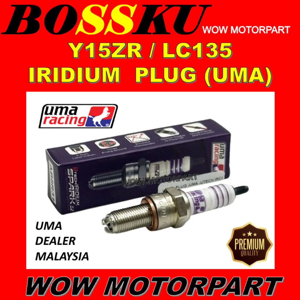 IRIDIUM RACING PLUG UMA AB8R31 LC135 Y15ZR UMA RACING Y15 Y15-ZR LC135 ...