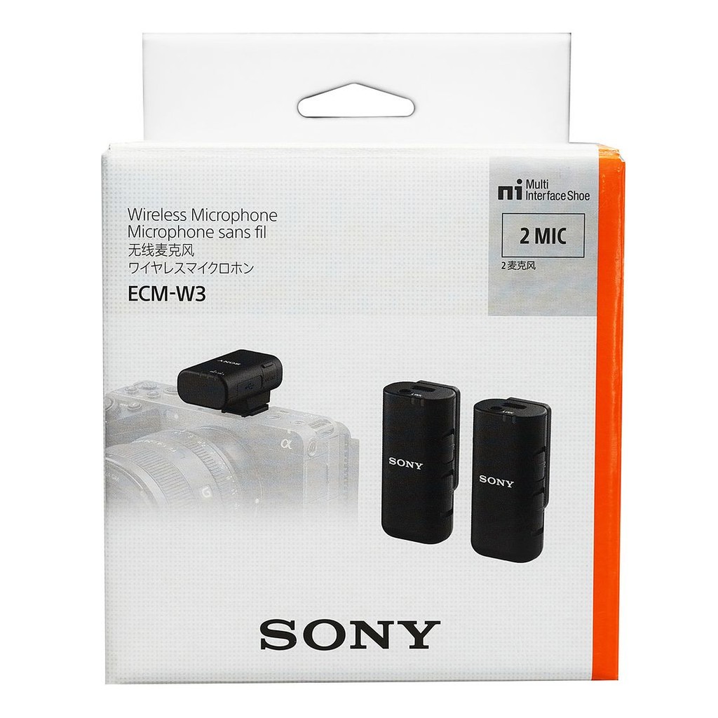 Sony ECM-W3 Dual-channel Wireless Microphone (2 Transmitters + 1 ...
