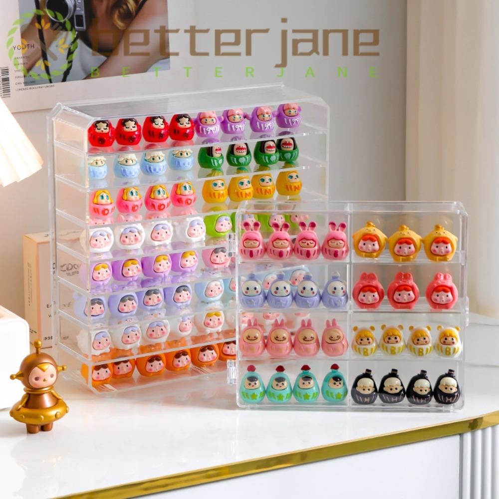 BETTER-JANE Garage Kit Figures Display , Transparent Dustproof Pop Mart ...