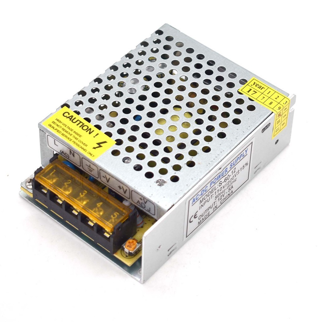 A22 12V 5A Switching Power Supply Metal Casing PSU CCTV Adapter ...