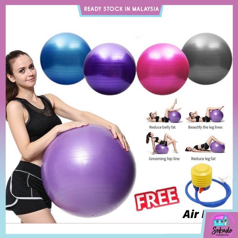 Fitness Sports Yoga Ball Bola Pilates Balance Fitball Exercise ...