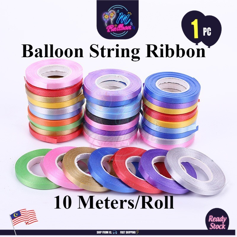 [1pcs] 10 Meters/Roll Balloon String Ribbon Tied Rope Knot Balloon Gift ...