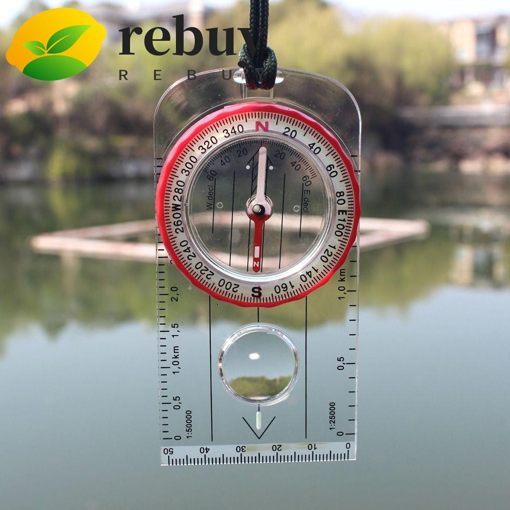 REBUY Compass Magnifying Orienteering Thumb Compass Outdoor Equipment ...