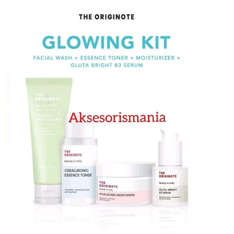 The Originote Bundle 4in1 Package Skincare Facial Wash Toner Serum ...