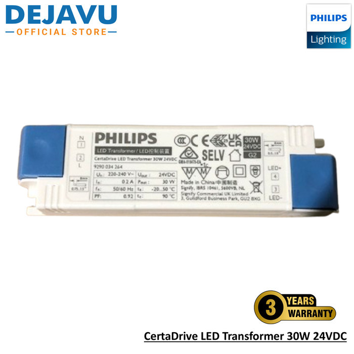 Philips Certainty LedStrip Transformer LED Transformer 30W 24VDC ...
