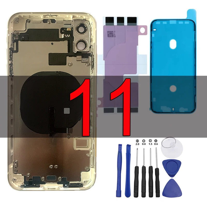 Half Full Assemble Housing Replacemet For iP 11 Backshell Middle Frame ...