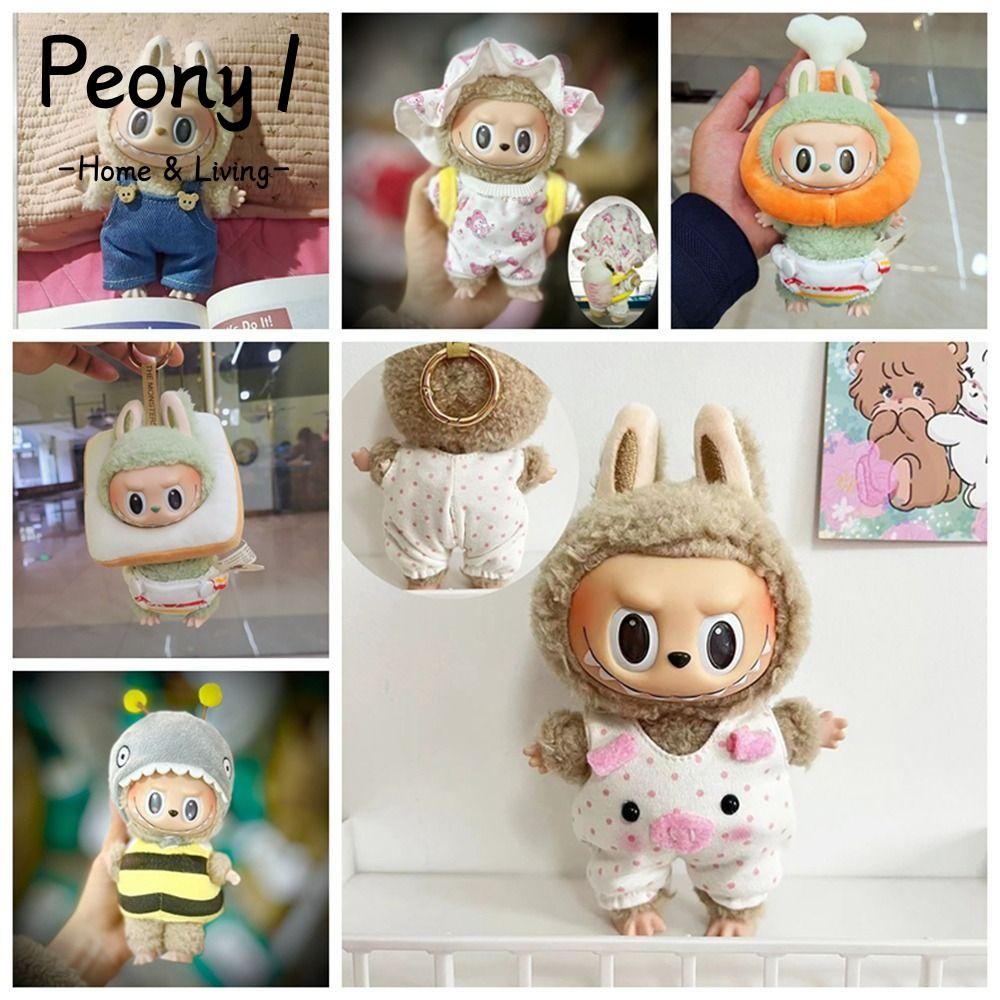 PEONY1 Labubu Doll Clothes, Labubu Time To Chill Filled Multi-colored ...