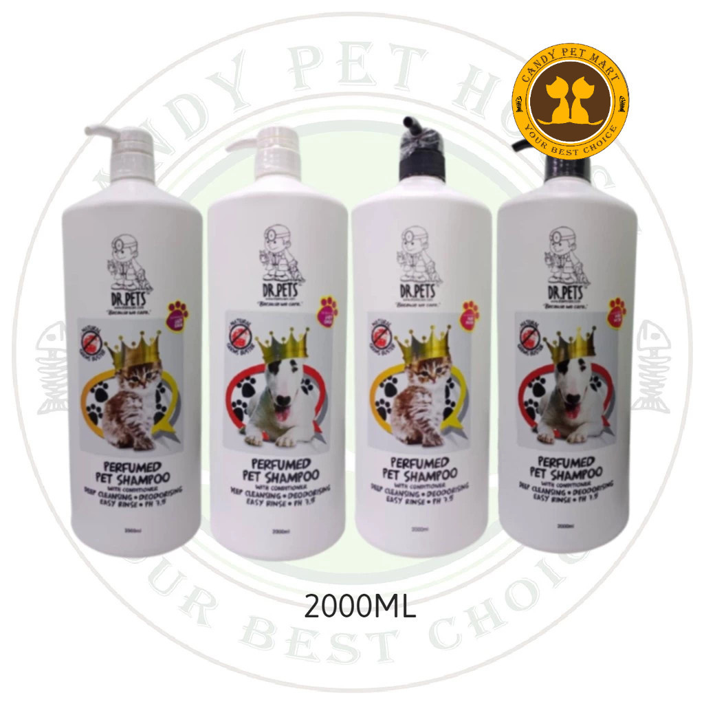 Dr Pets (Cats Dogs) Natural Germs Buster Perfumed Pet Shampoo ( 2000ml ...