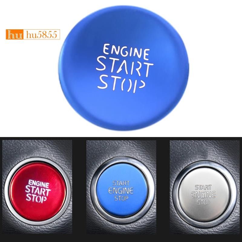 Car Engine Start-Stop Button Sticker One-Key Start Button Trim Sticker ...