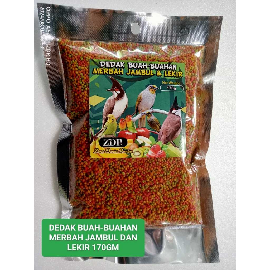 (REPACK 170G)Dedak buah-buahan untuk merbah dan lekir/birdfood/makanan ...