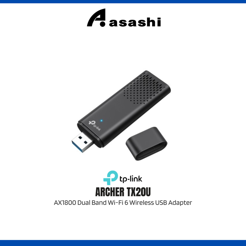 Tp-Link Archer TX20U AX1800 Dual Band Wi-Fi 6 Wireless USB Adapter ...