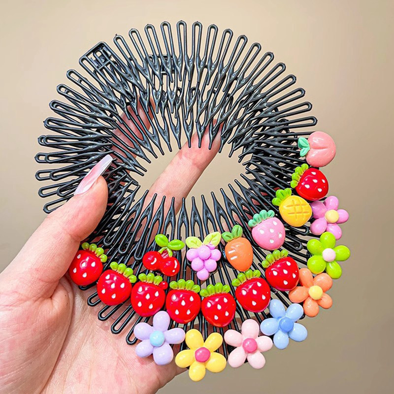 Broken Hair Handy Tool Children Disc Pull Hair Comb Girls Invisible ...