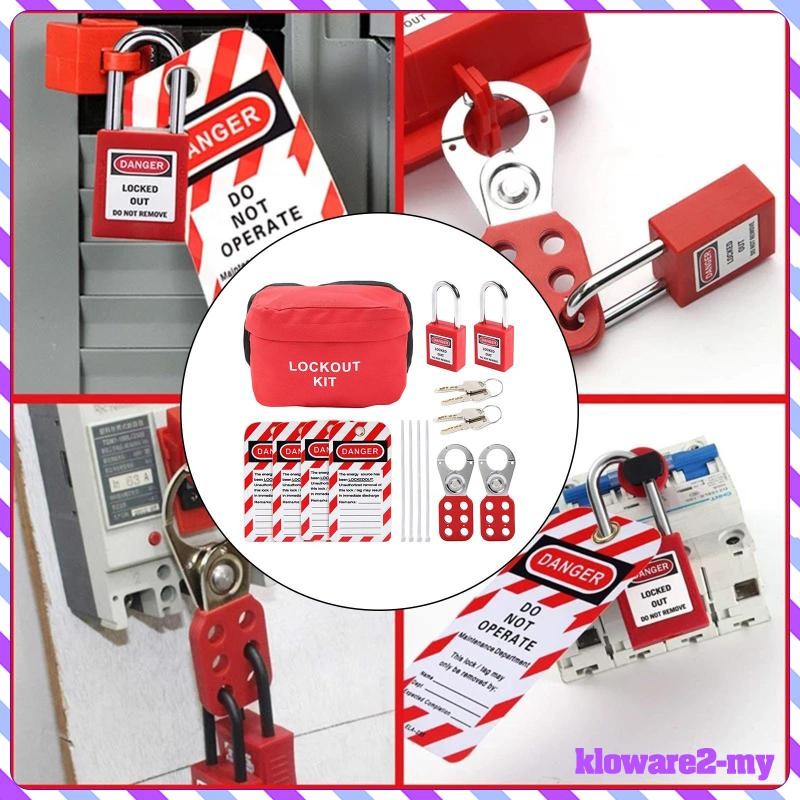 [KlowareafMY] Heavy Duty Electrical Lock Out Kits, Tags Hasps Lockout ...