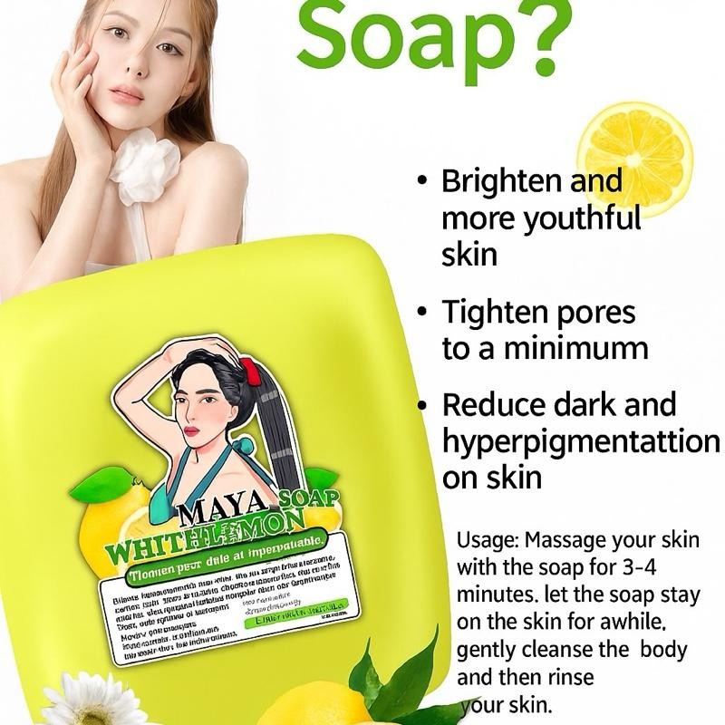 Maya Brand White Lemon Soap-Reduce Dark Spot | Shopee Malaysia