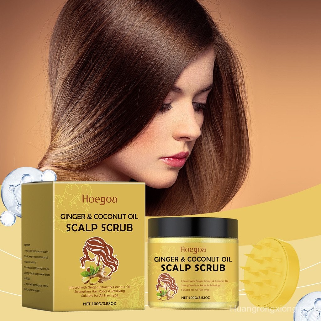 HOEGOA Scalp Scrub Gently Cleansing Scalp Oil Control Refreshing Fluffy ...