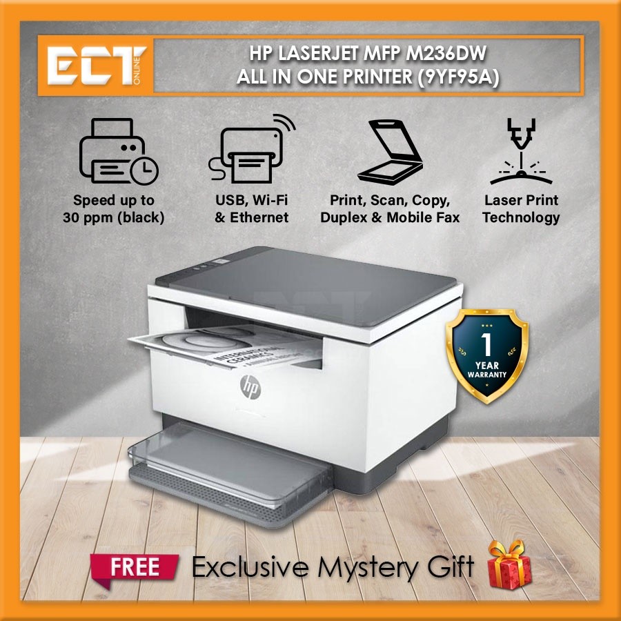 HP LaserJet MFP M236DW All in One Printer (9YF95A) | Shopee Malaysia