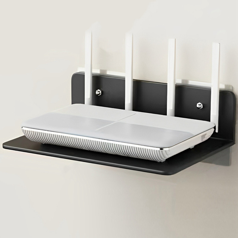 Wall Mounted Floating WiFi Router Storage Rack Projector Stand Holder ...