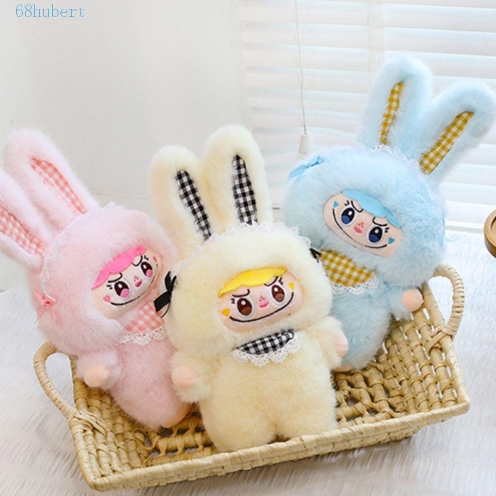 HUBERT Labubu Time Plush Toy, Cute Big Ear Labubu Stuffed Doll, Funny ...