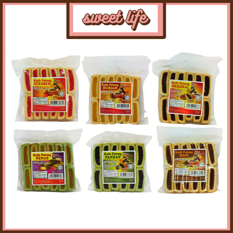 130G/12'S KUIH POTONG KUIH RAYA FLAVOR STROBERI NENAS PANDAN KOPI ...