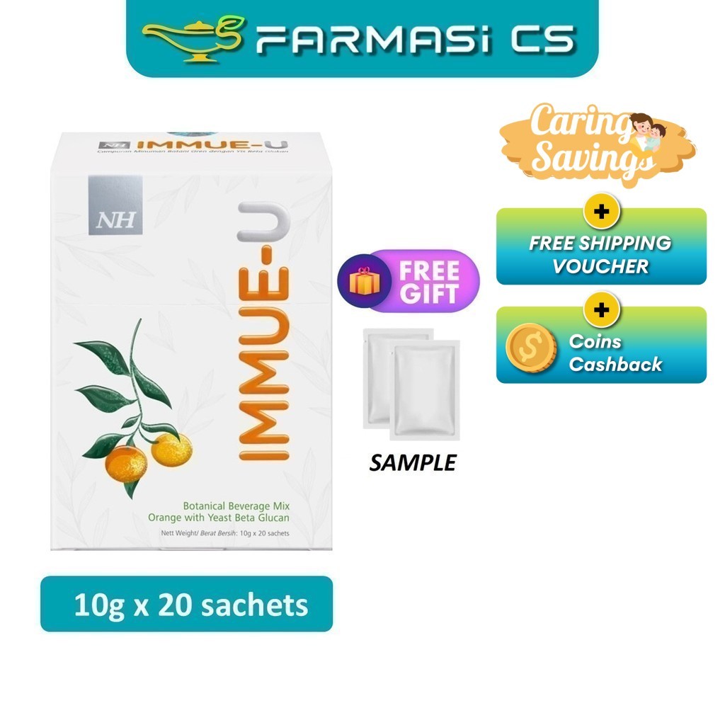 NH Immue-u Botanical Beverage Mix Orange with Yeast Beta Glucan 10g x ...