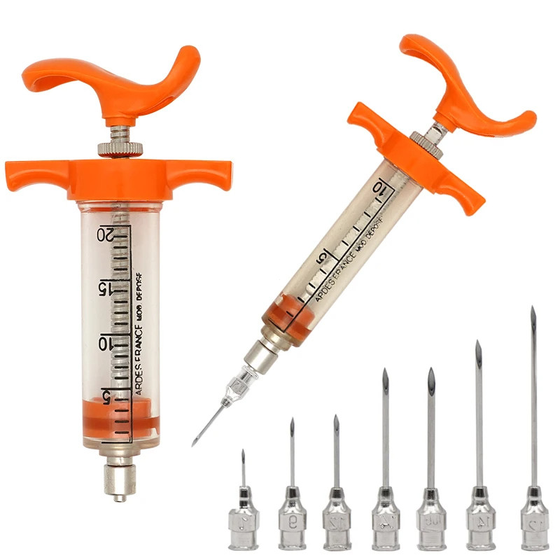 5/10/20/30/50ml Veterinary Fiber glass syringe Animal Heavy duty ...