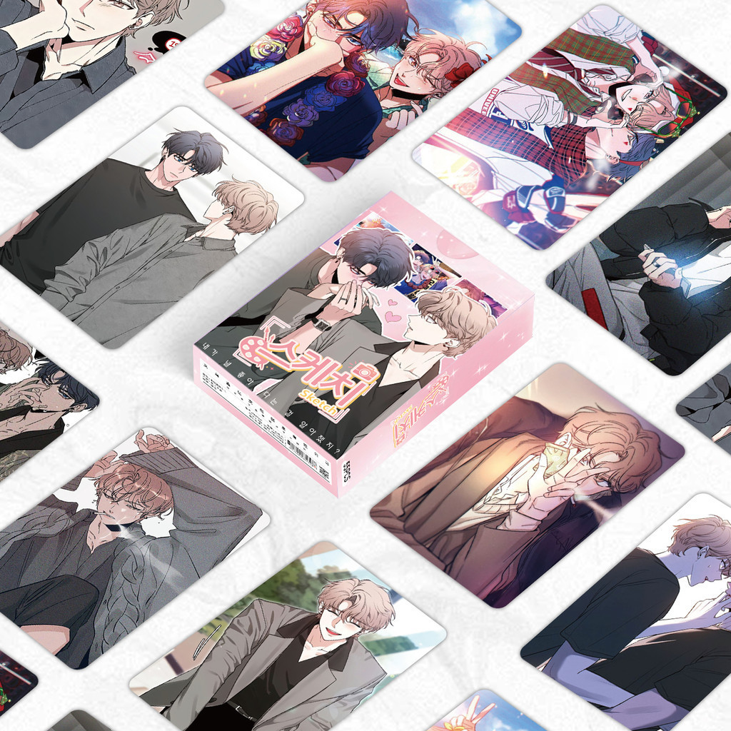 50-55pcs Manga Manhwa Satoru Gojo Laser Holographic Lomo Cards Love And ...