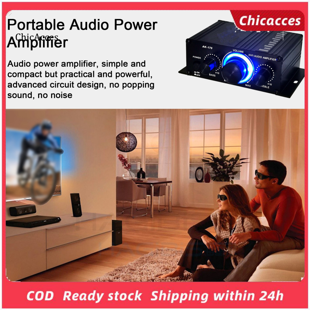ChicAcces Small Size Audio Power Amplifier Portable Audio Power ...