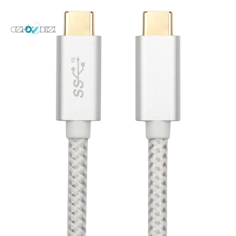 2-Way USB3.1 Type-C Male-To-Male Data Cable 1 Meter Metal Shell Braided ...