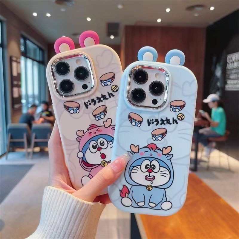Cute Doraemon Phone Case Compatible For iPhone 15 14 15ProMax 13 12 11 ...