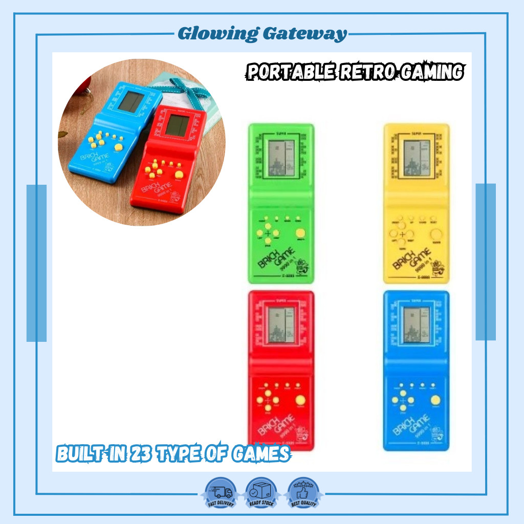 Kids LCD Educational Toys Electronic Tetris Brick Game Handheld Game ...