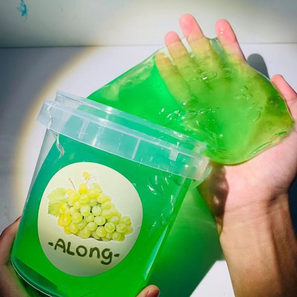 160ml Decompression Slime Toy Summer Fruit Series Non-stick Fake Water ...