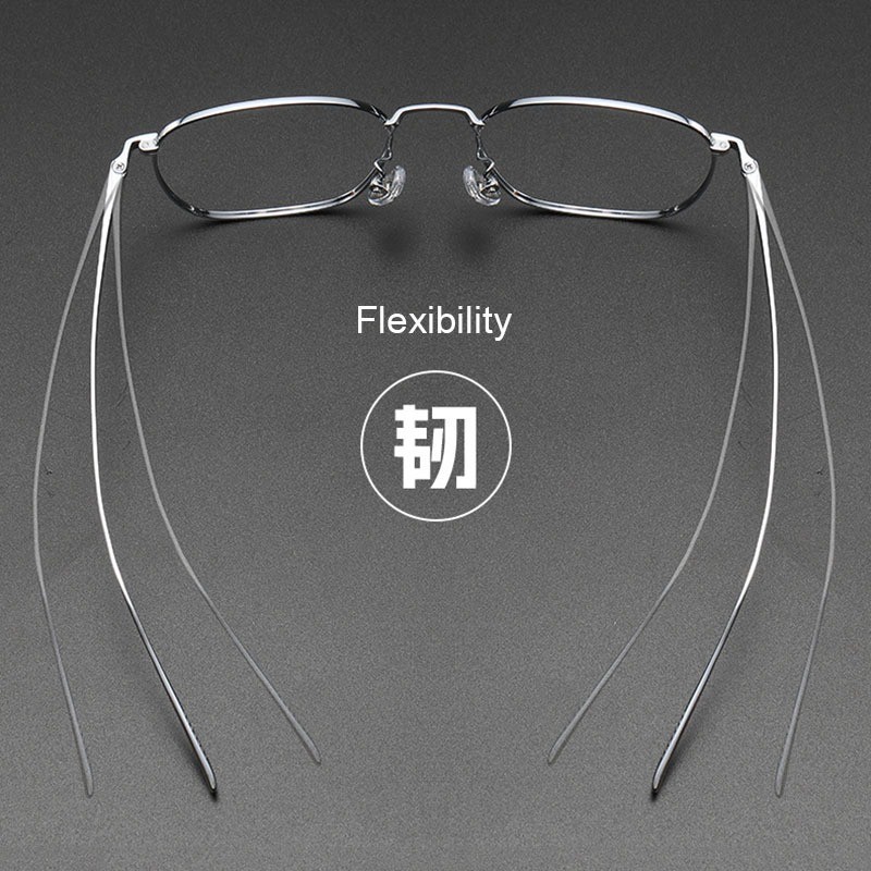 Ultra-light Glasses Frame Titanium Fashion Large Frame Eyeglasses Men ...