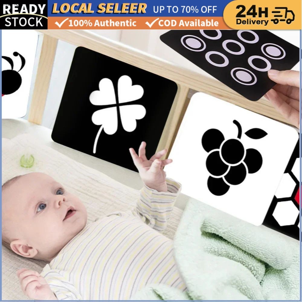 Baby Colorful Tracking Sensory Card Educational Toy High Contrast ...