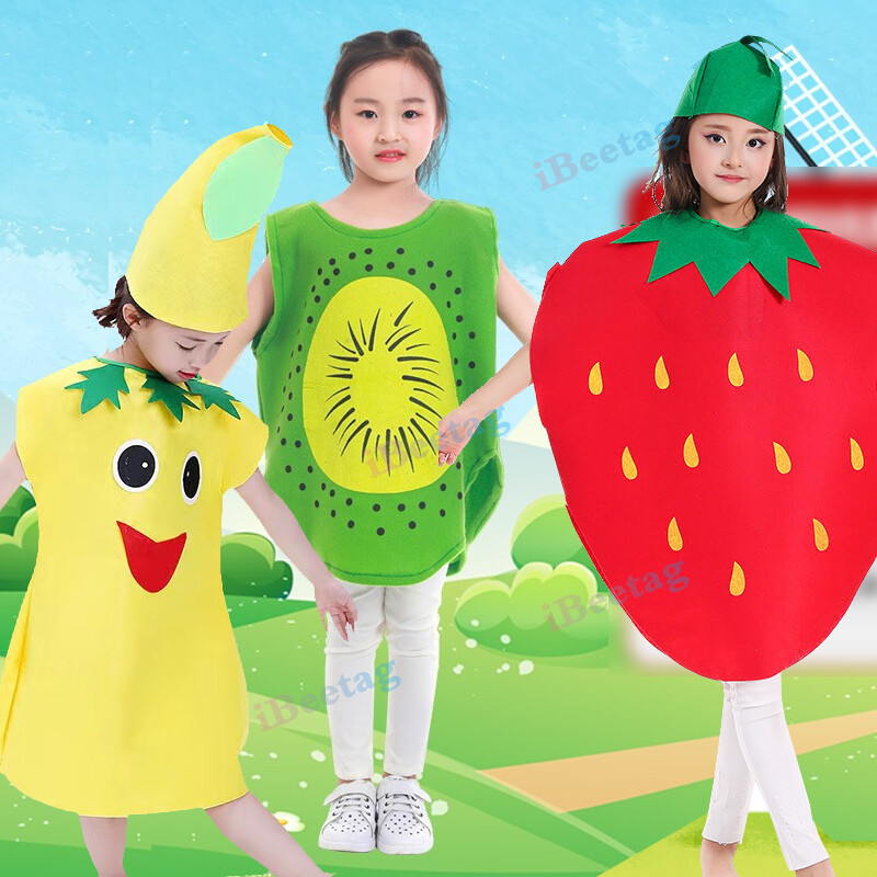 Fruit Strawberry Pineapple Halloween Cosplay Party Costumes Dress Up ...