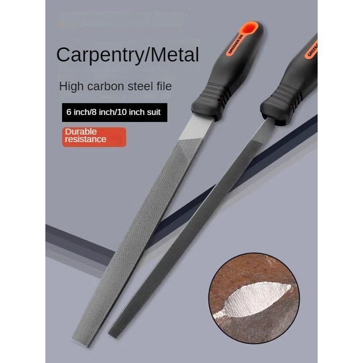 File Grinding Tool Set Steel File Triangle File Medium Teeth Detail ...
