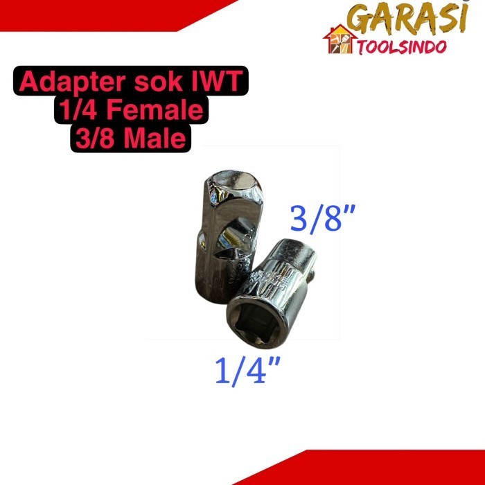 MATA Socket Adapter 1/4 F - 3/8 M IWT JAPAN sock eye converter 1/2" 3/8 ...