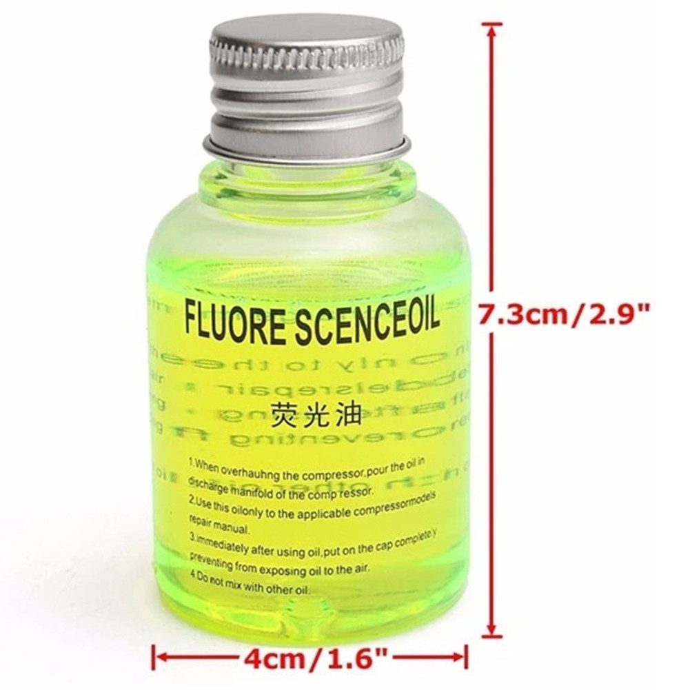 60ML Divulge Test UV Dye Oil Car Air-Conditioning Fluorescent Oil Dye ...