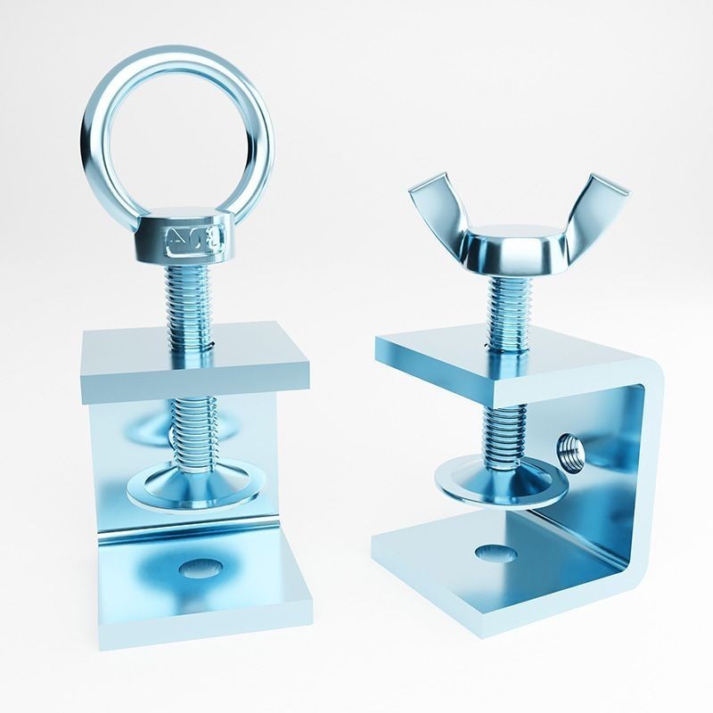 Iron galvanized tiger clamp Tube clamp Tube clamp square U-clamp clamp ...